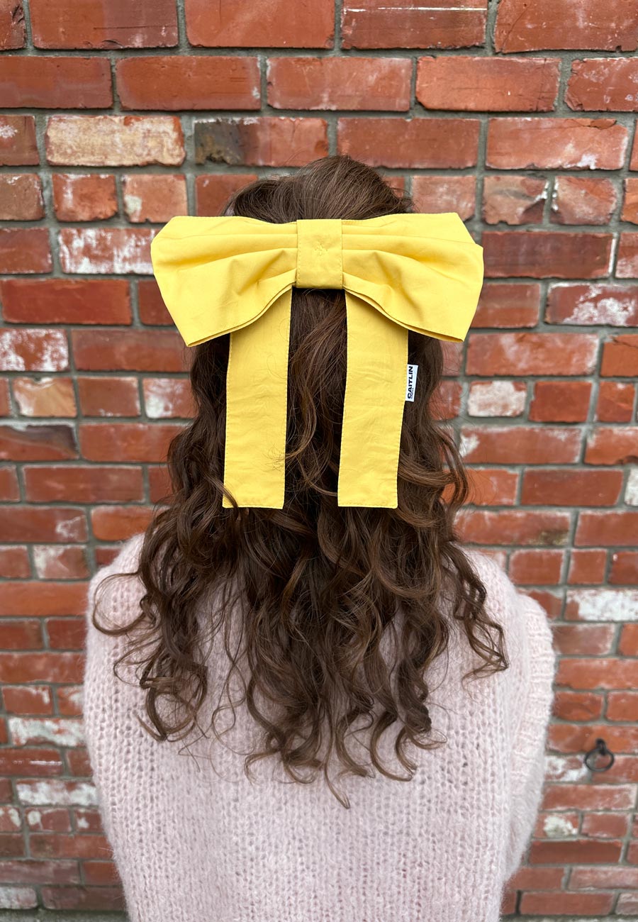 Caitlin Snell Georgie Hair Bow Butter Yellow – Uncommon